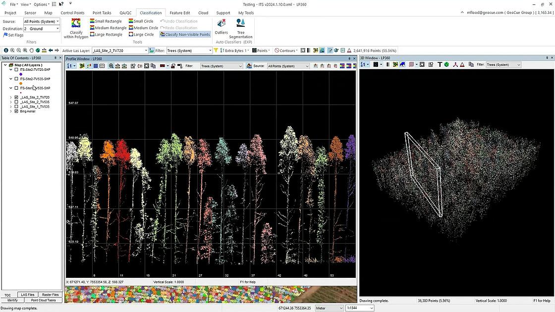 Count Trees With Lp360s New Individual Tree Segmentation