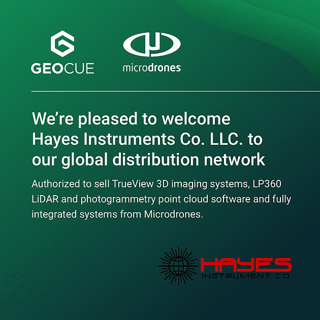 Hayes Instrument Co. LLC Joins Forces with GeoCue and Microdrones to ...