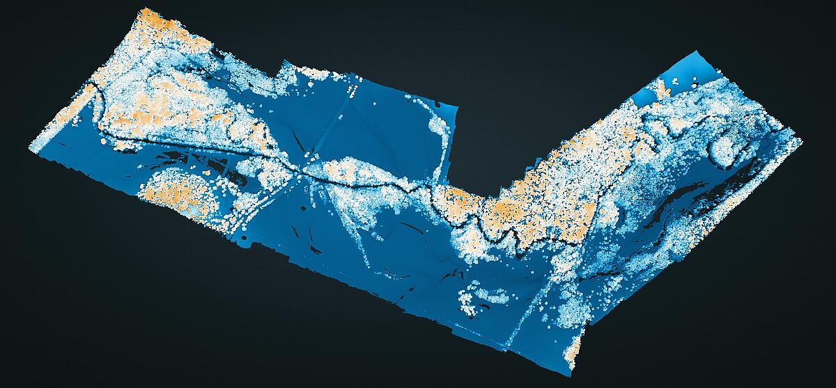 Drone LiDAR High Resolution Point Cloud of Creek Basin: 1,800 Acre ...