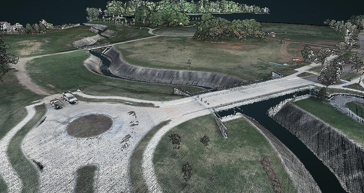 Drone LiDAR High Resolution Point Cloud of Local Park