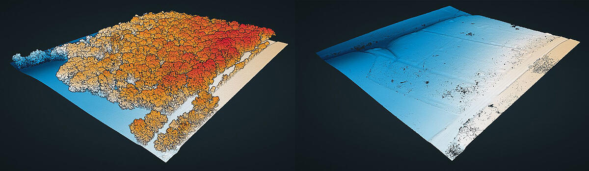Drone LiDAR High Resolution Point Cloud from the all new mdLiDAR1000HR